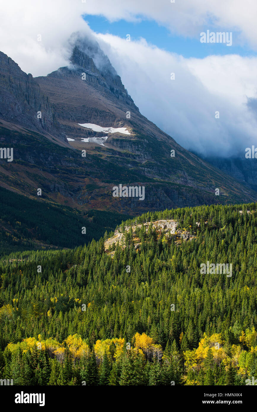 Mount Wilbur, Many Glacier, Glacier National Park, Montana, USA Stock ...