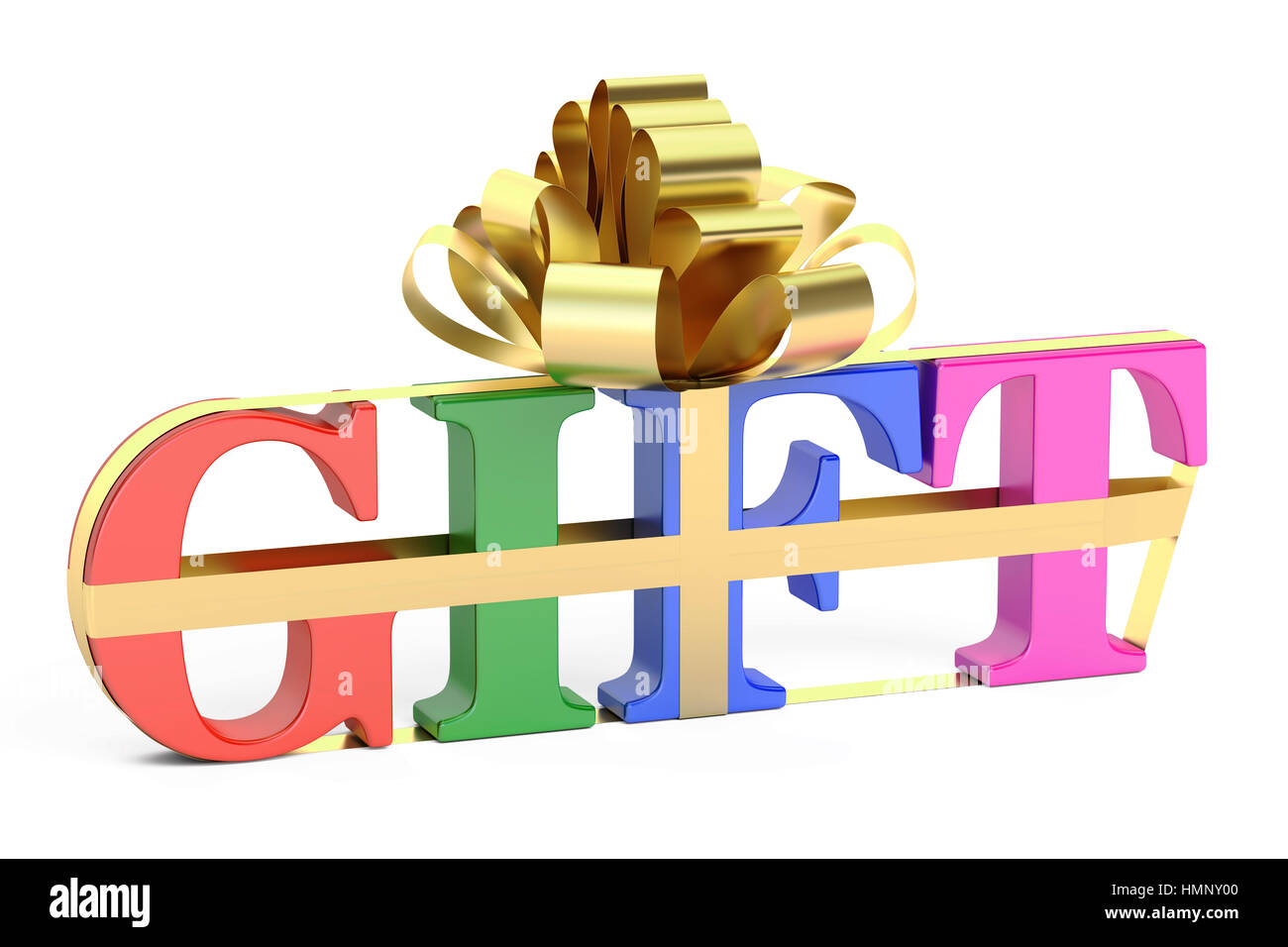 Gift, present concept. 3D rendering isolated on white background Stock ...