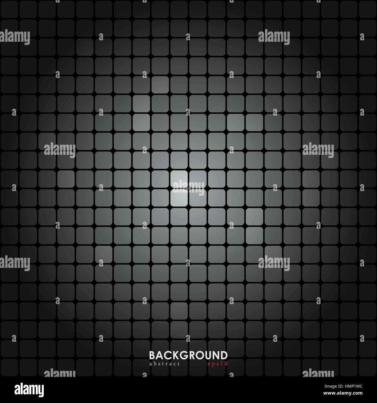 Vector seamless gray tiles with a round gradient. Abstract background ...