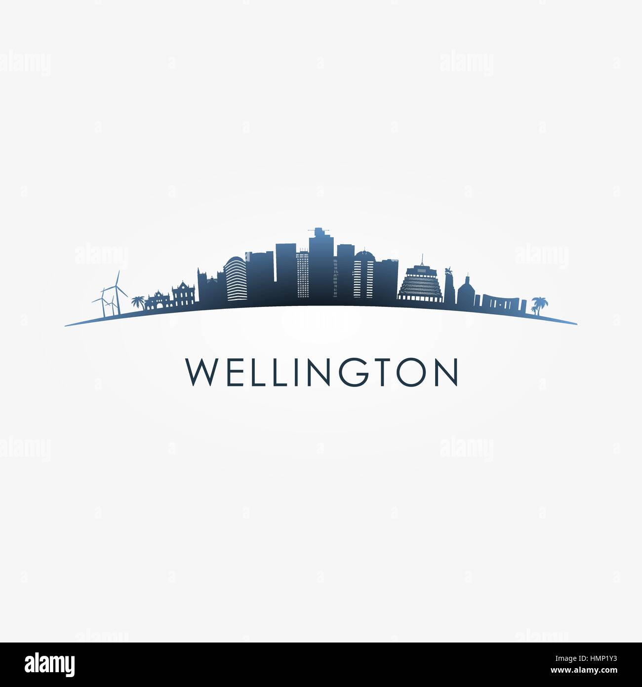 Downtown wellington Stock Vector Images - Alamy