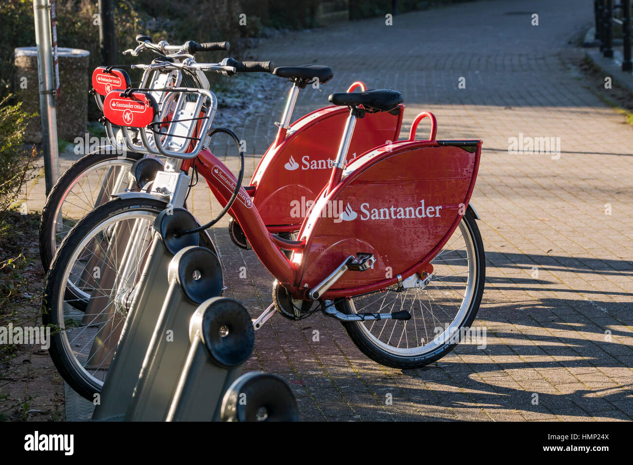 Santander hire cycles Stock Photo - Alamy