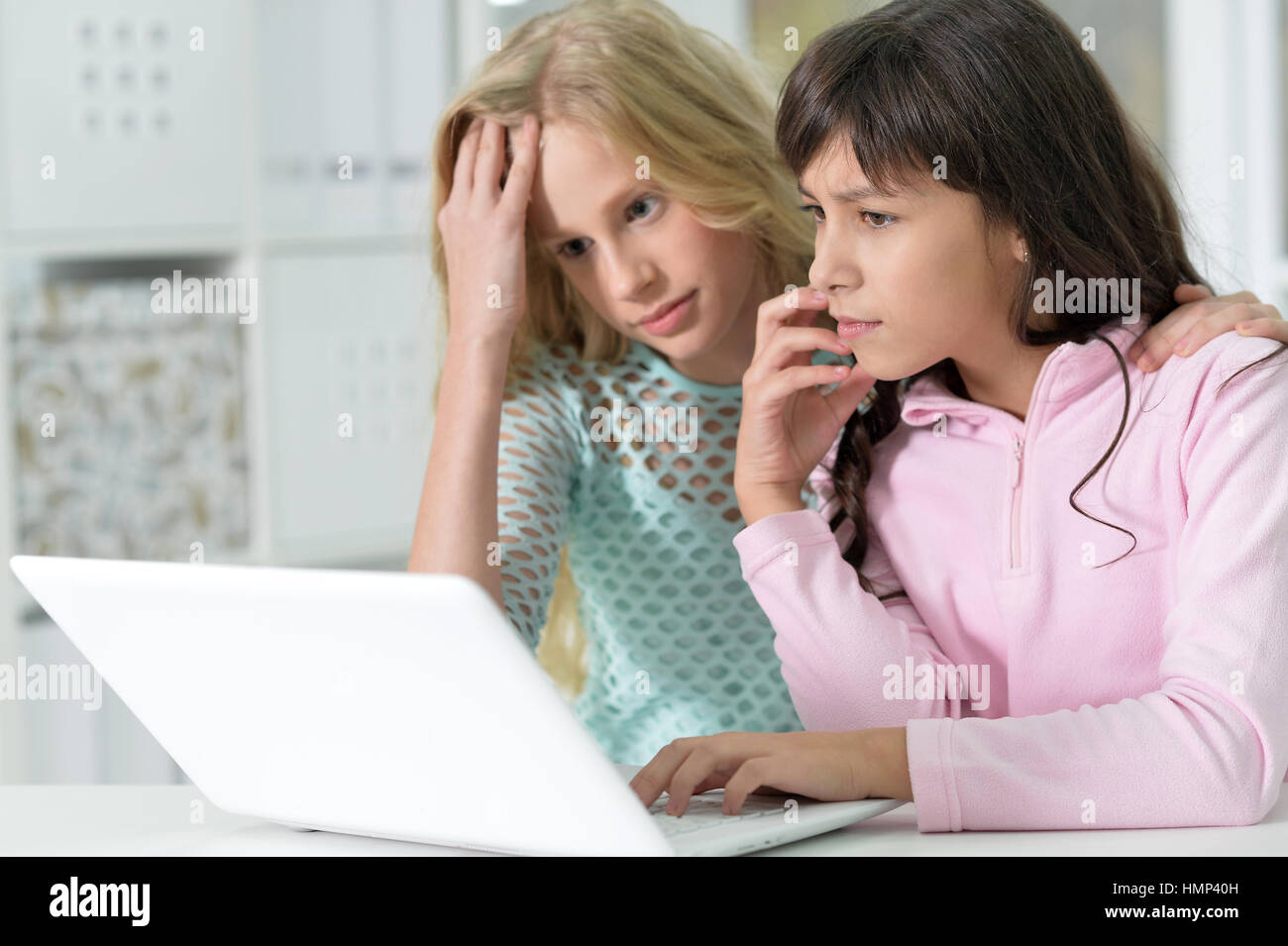 girls doing lessons Stock Photo - Alamy