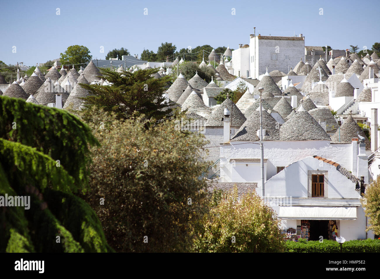 Alberobello panoramic view, Apulia, Southern Italy Stock Photo - Alamy