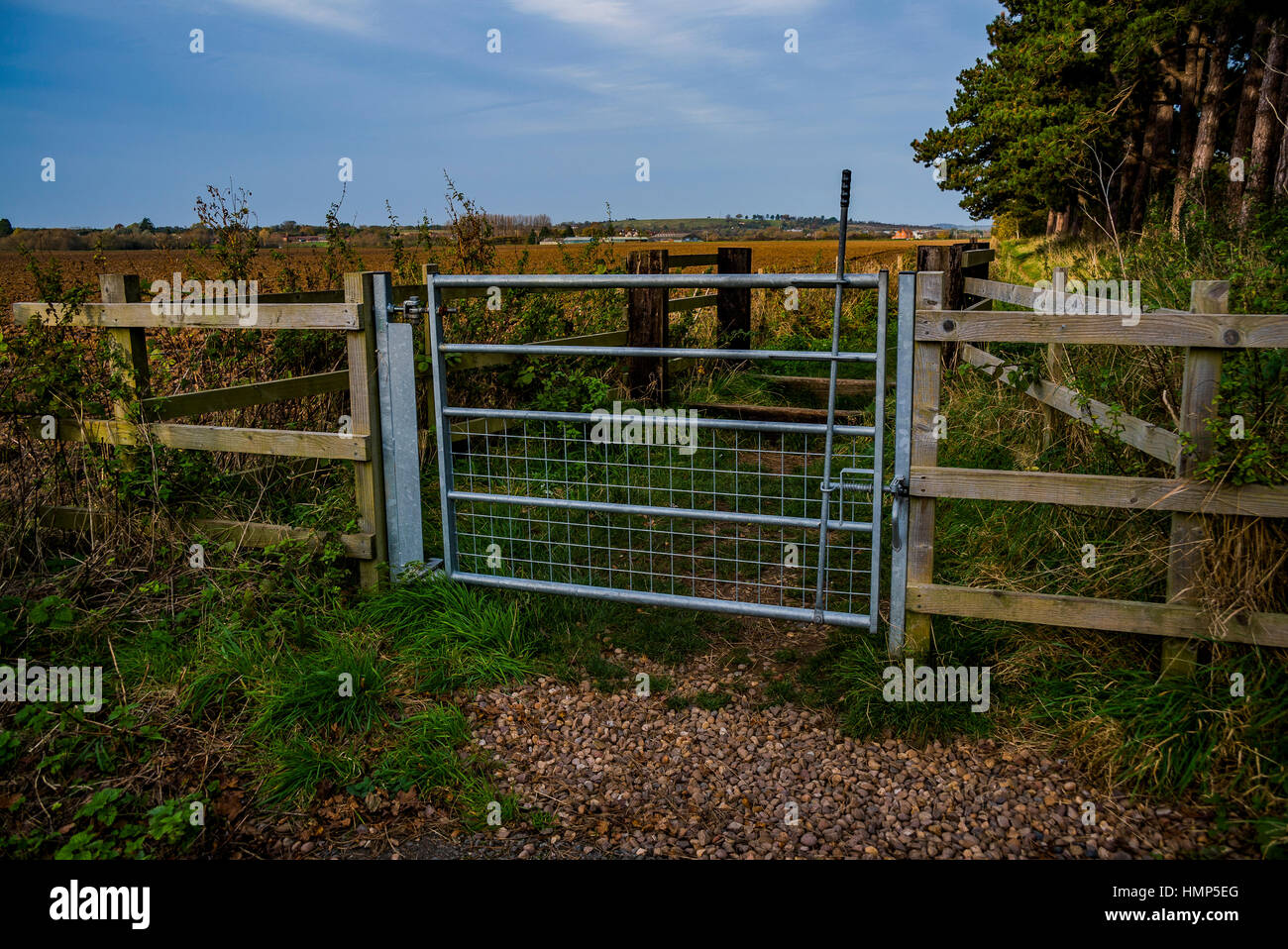 stile gate footpath uk Stock Photo - Alamy