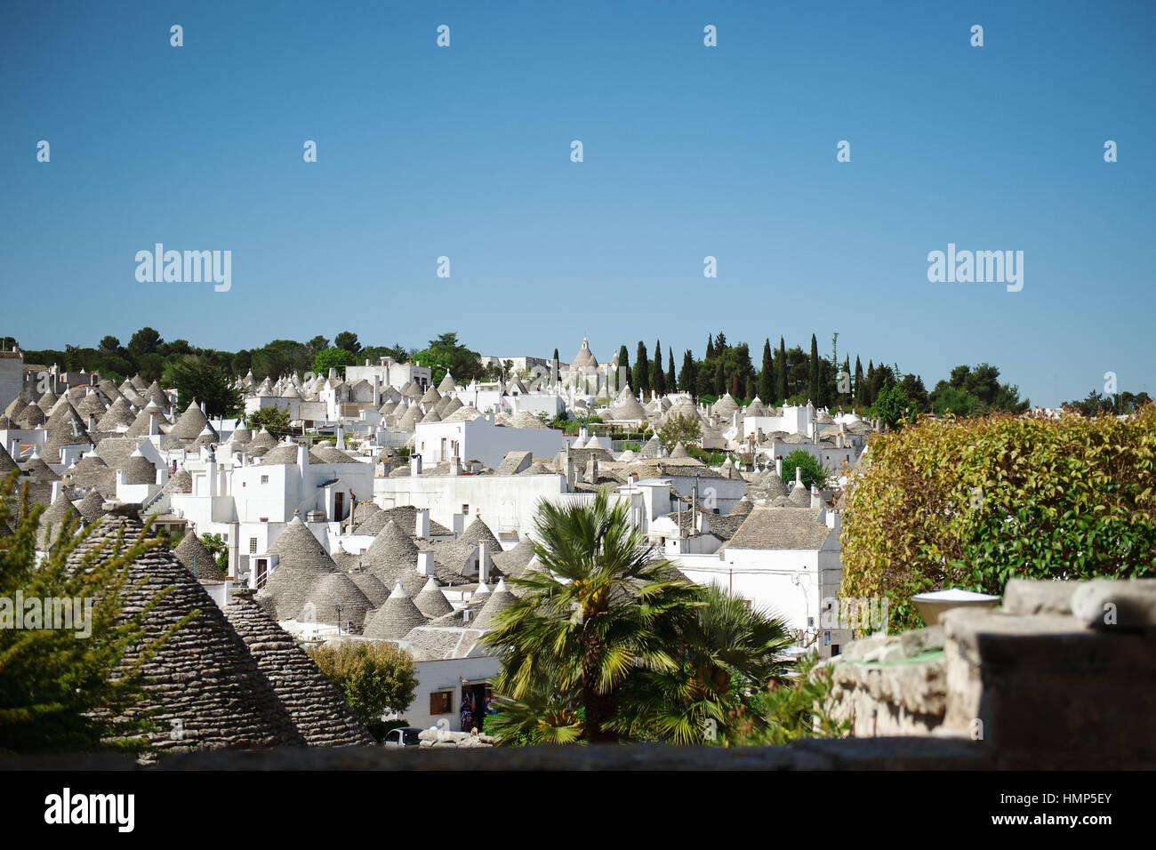 Alberobello panoramic view, Apulia, Southern Italy Stock Photo - Alamy