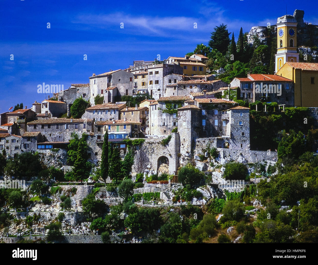 village of eze south of france Stock Photo - Alamy