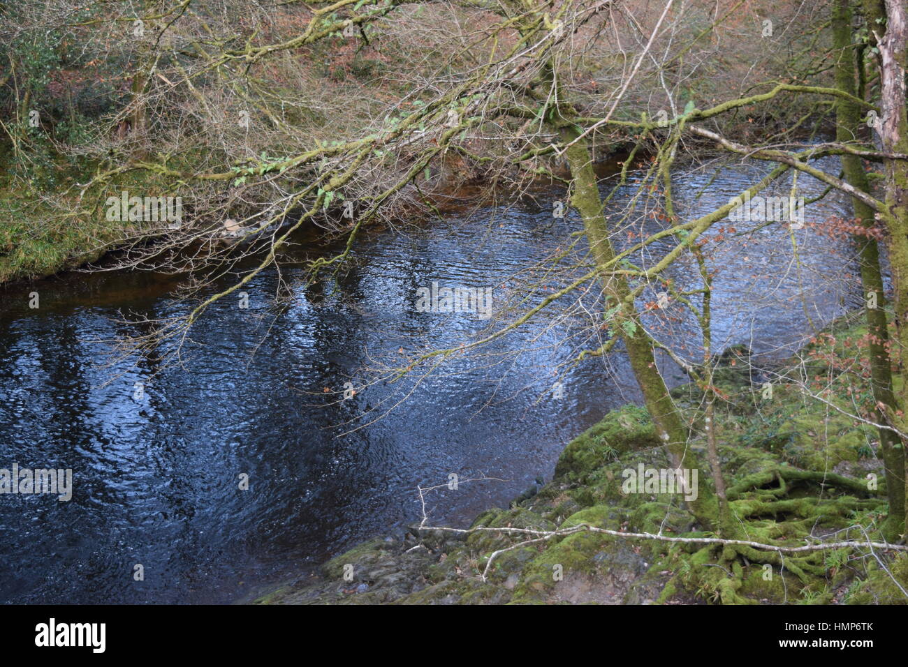 Clear blue river in the countryside Stock Photo - Alamy