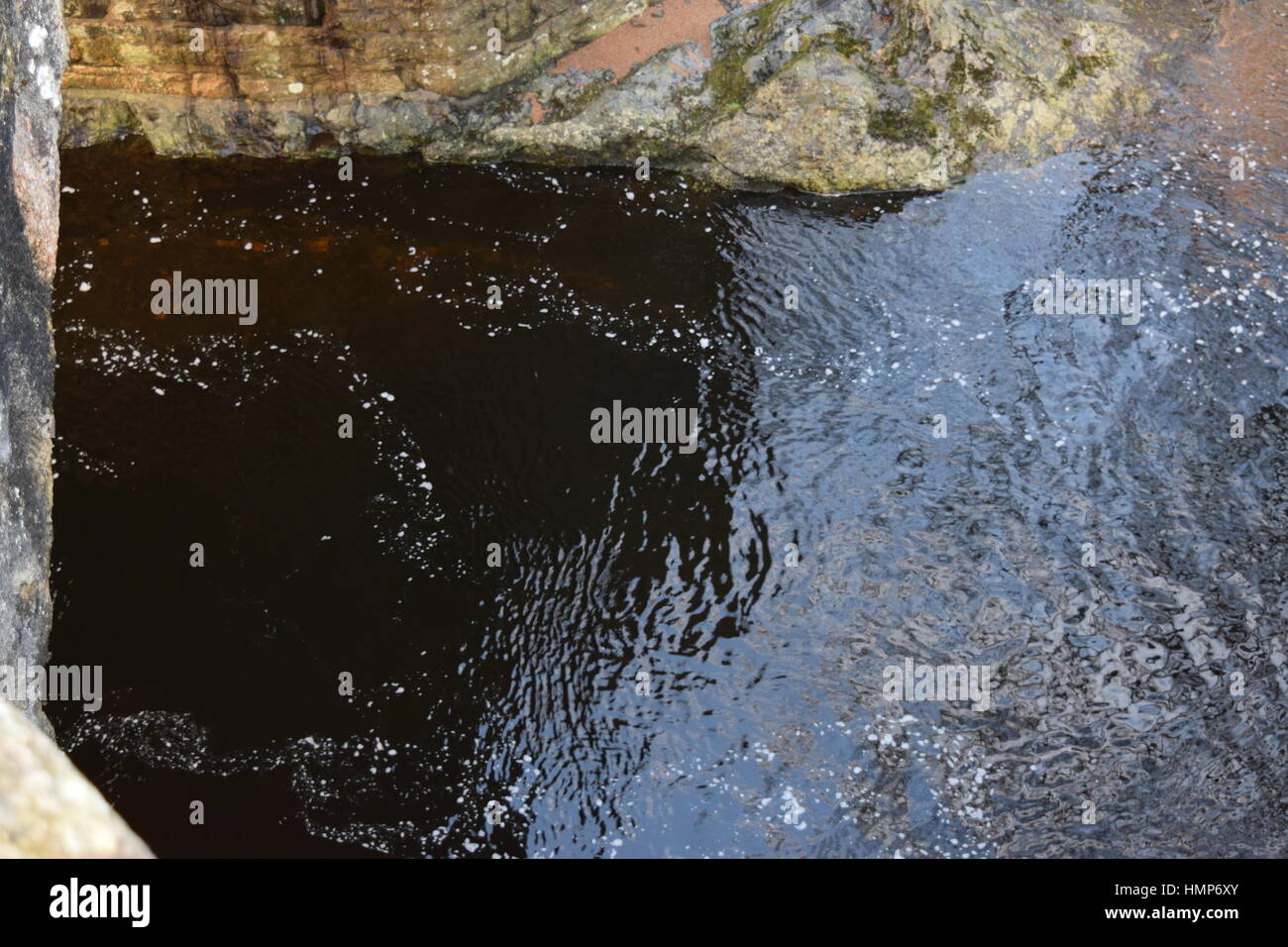 Clear blue river in the countryside Stock Photo - Alamy