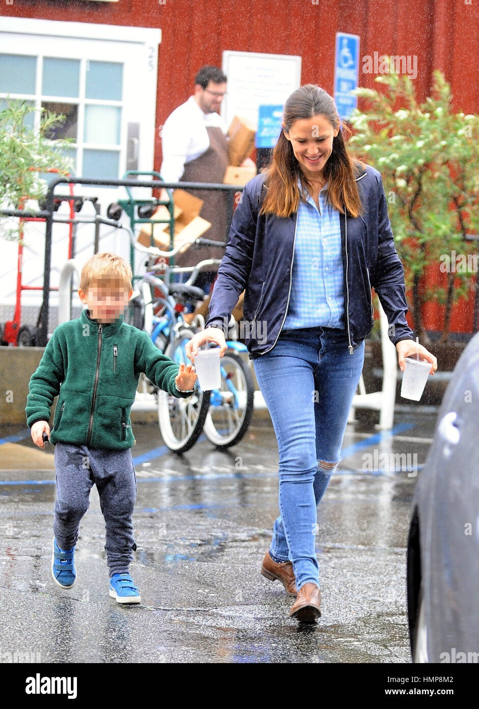 Jennifer Garner out for breakfast with her son Samuel Garner Affleck in ...