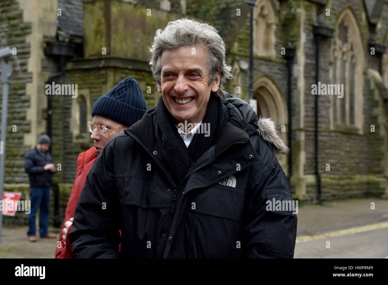 BBC Doctor Who, filming in Mount Stuart Square, Cardiff Bay. Actors ...