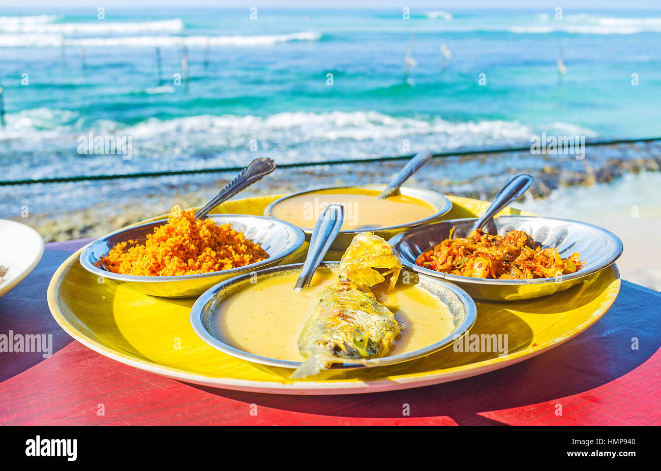 The fish curry is the most popular dish on the ocean's coast, the local ...
