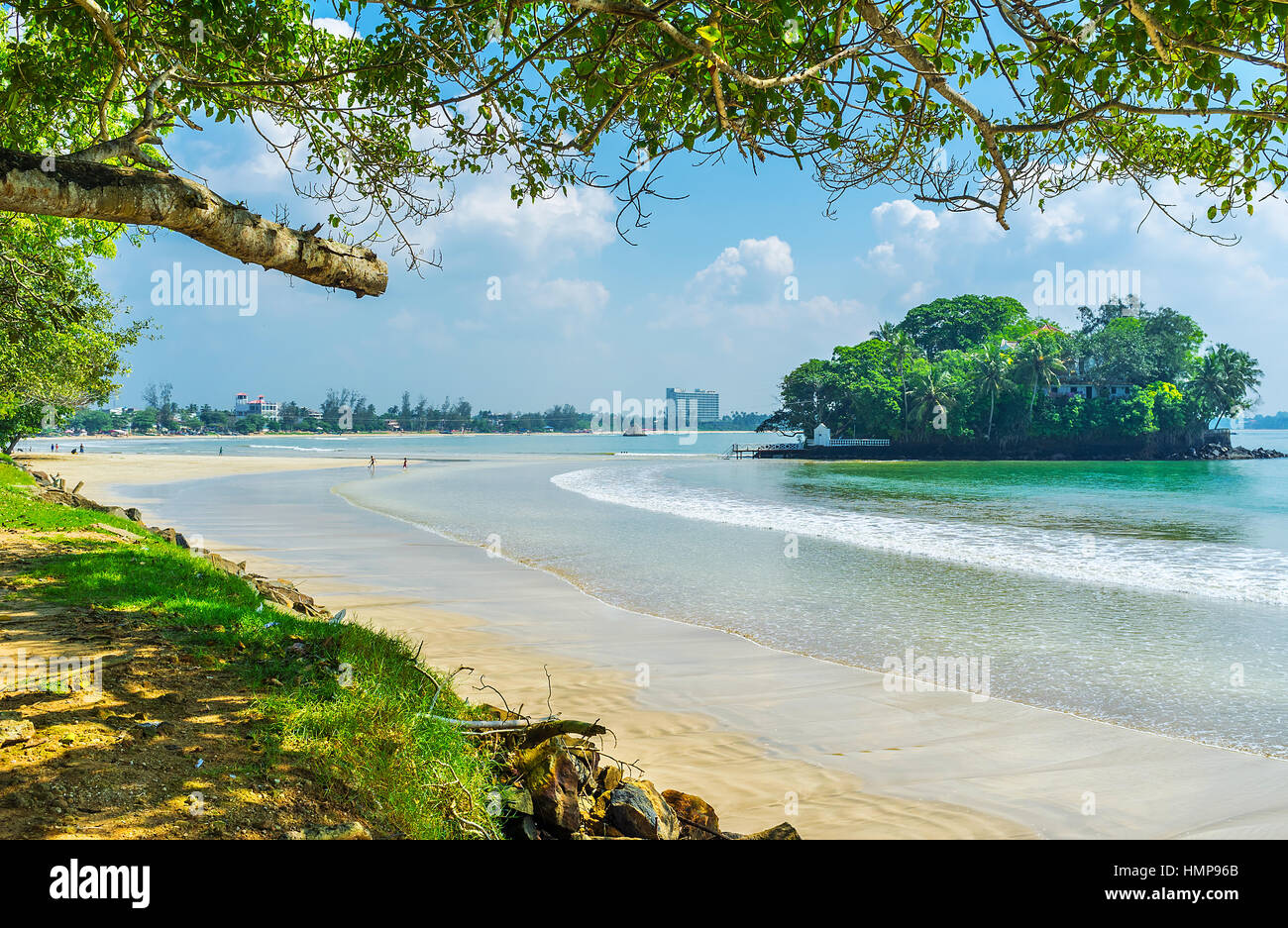 The Taprobane Island in Weligama bay is occupied with the splendid ...