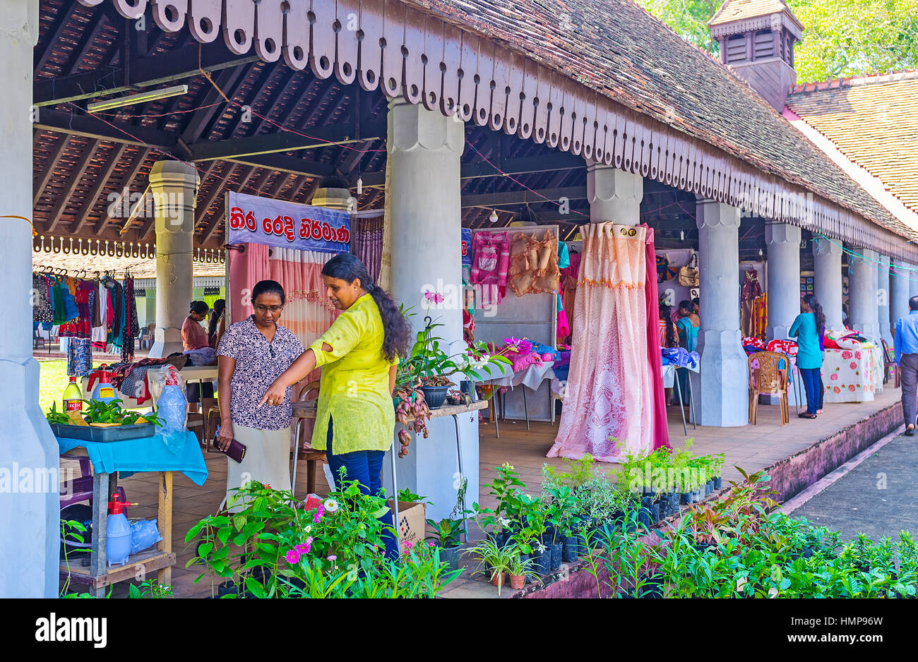MATARA, SRI LANKA - DECEMBER 3, 2016: The fair at historic building of ...