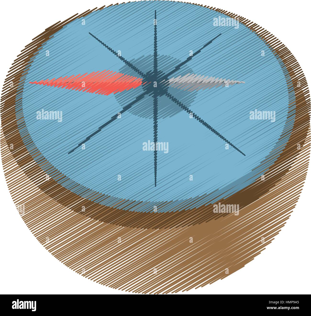drawing compass marine localization tool vector illustration eps 10 ...