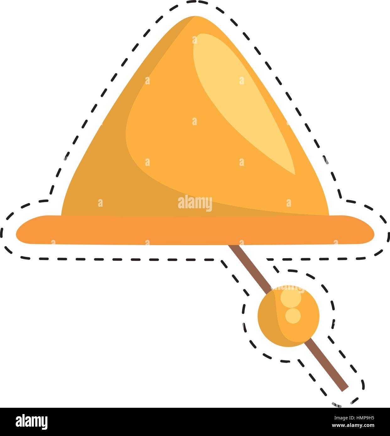 gold ship bell nautical symbol cut line vector illustration eps 10 ...