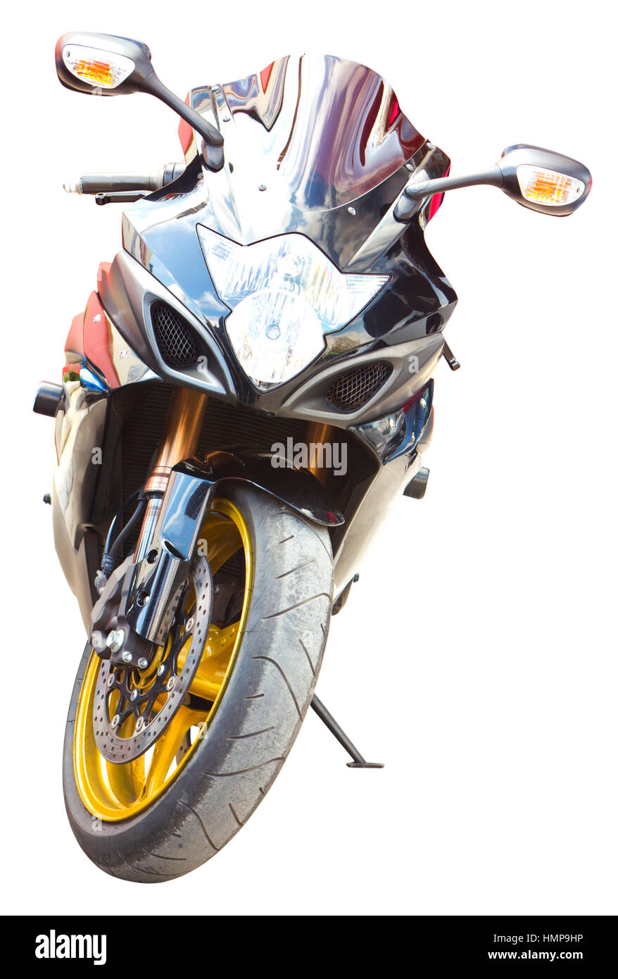 Motorcycle isolated on white background Stock Photo - Alamy