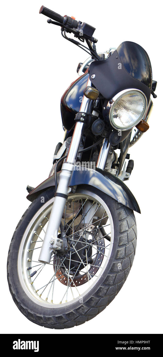 Motorcycle isolated on white background Stock Photo - Alamy