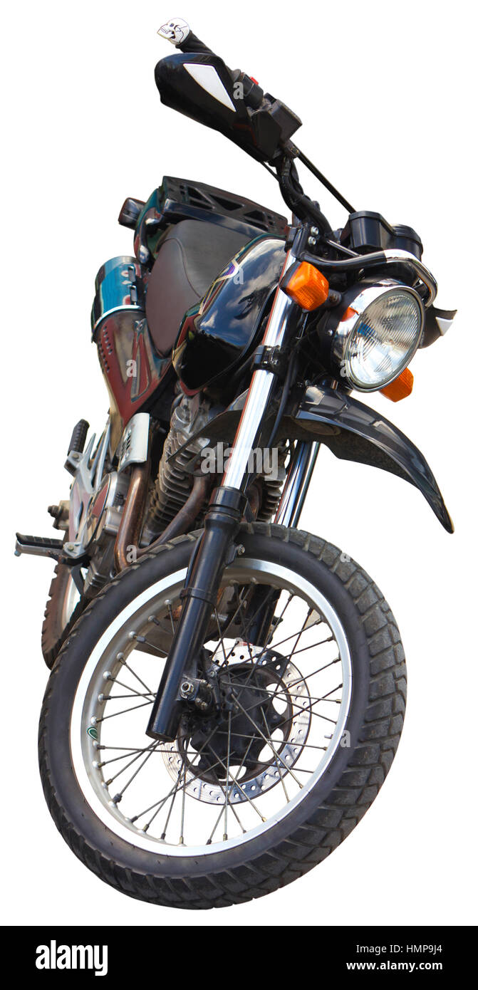 Motorcycle isolated on white background Stock Photo - Alamy