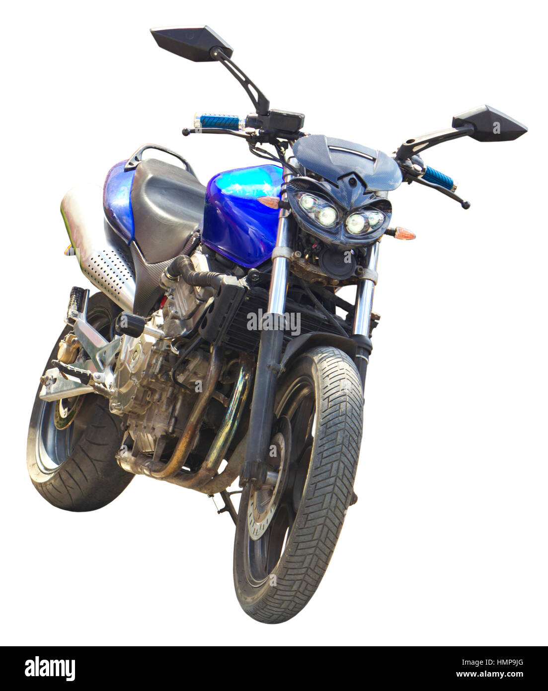 Motorcycle isolated on white background Stock Photo - Alamy