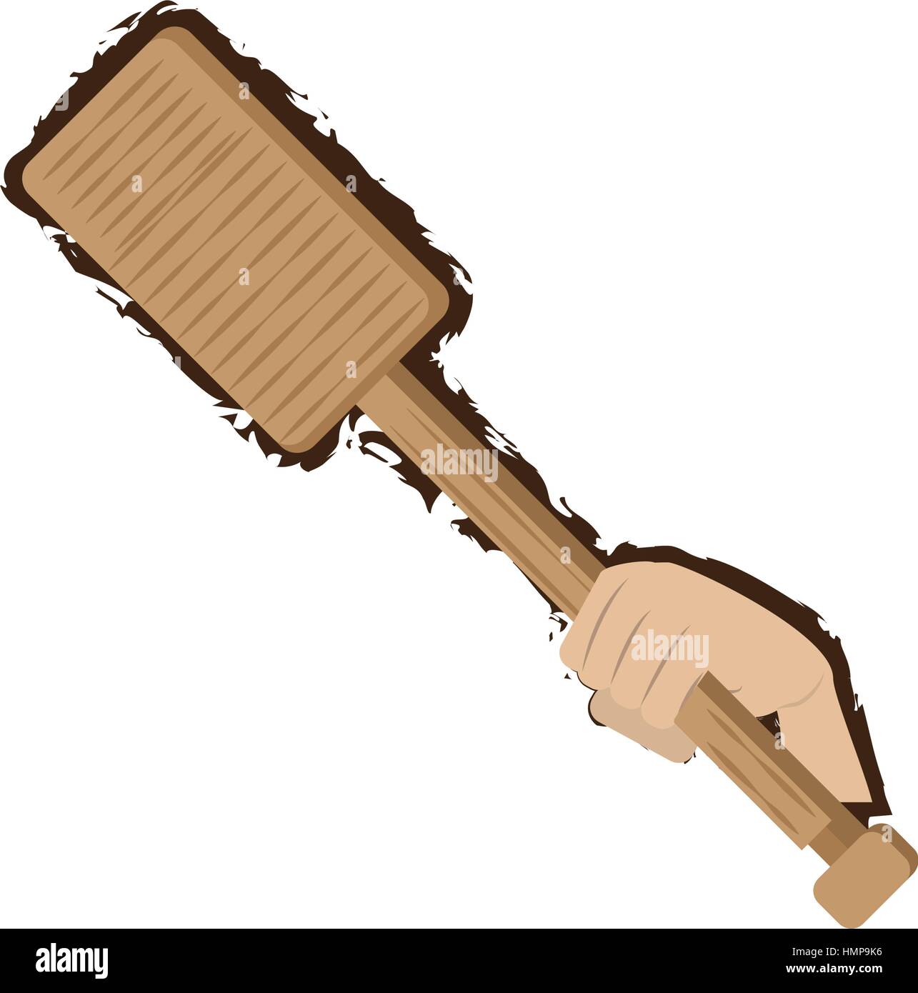 Hand holding oar rowing hand Stock Vector Images - Alamy