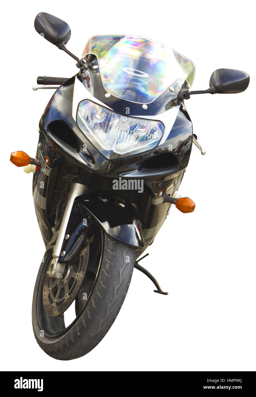Motorcycle isolated on white background Stock Photo - Alamy