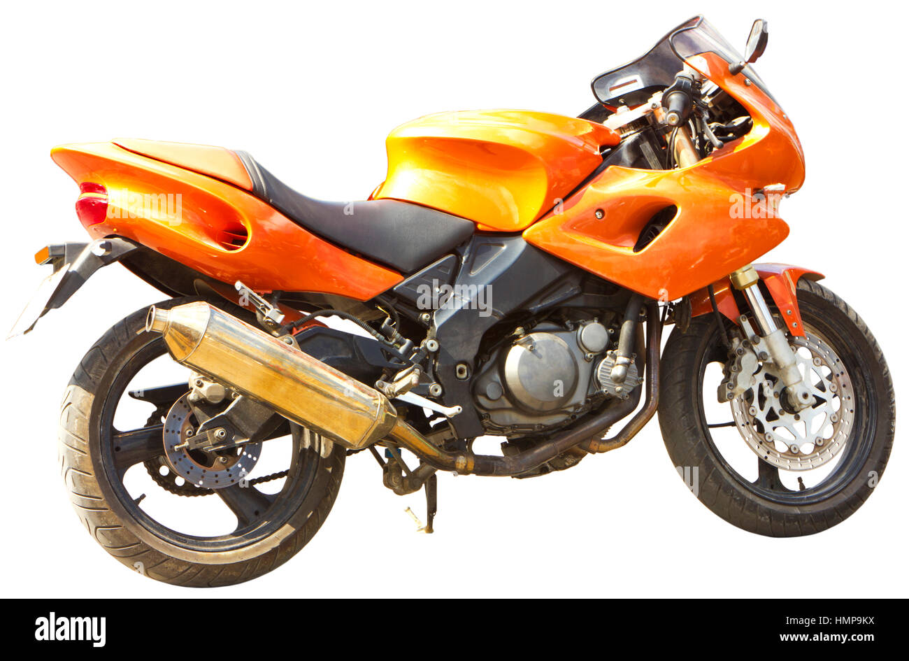 Motorcycle isolated on white background Stock Photo - Alamy