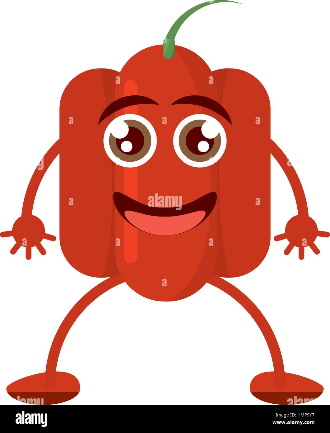 Happy Red Pepper Character High Resolution Stock Photography and Images ...