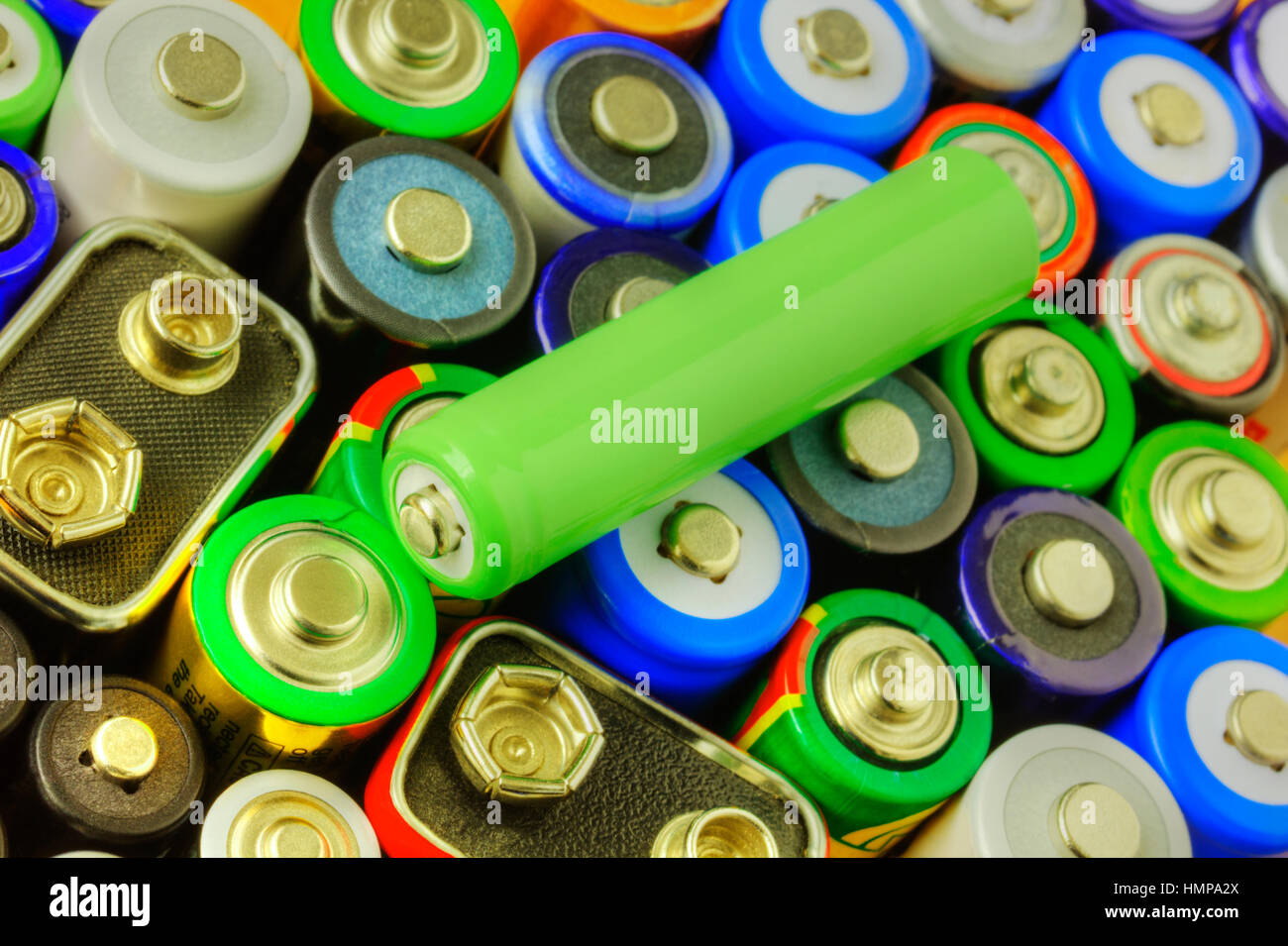 Collection of different batteries Stock Photo - Alamy