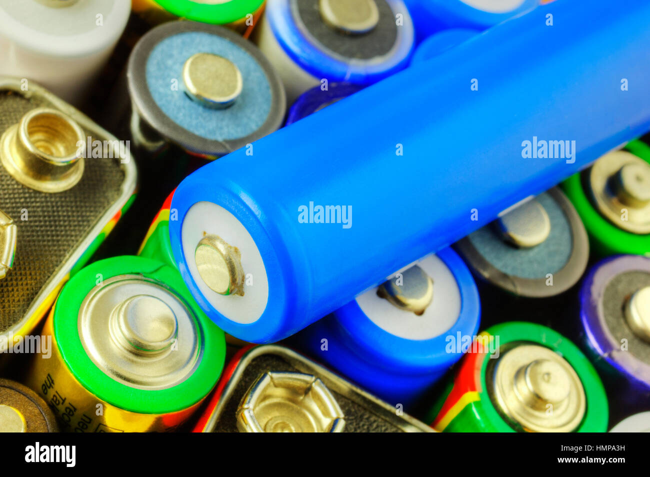 Collection of different batteries Stock Photo - Alamy