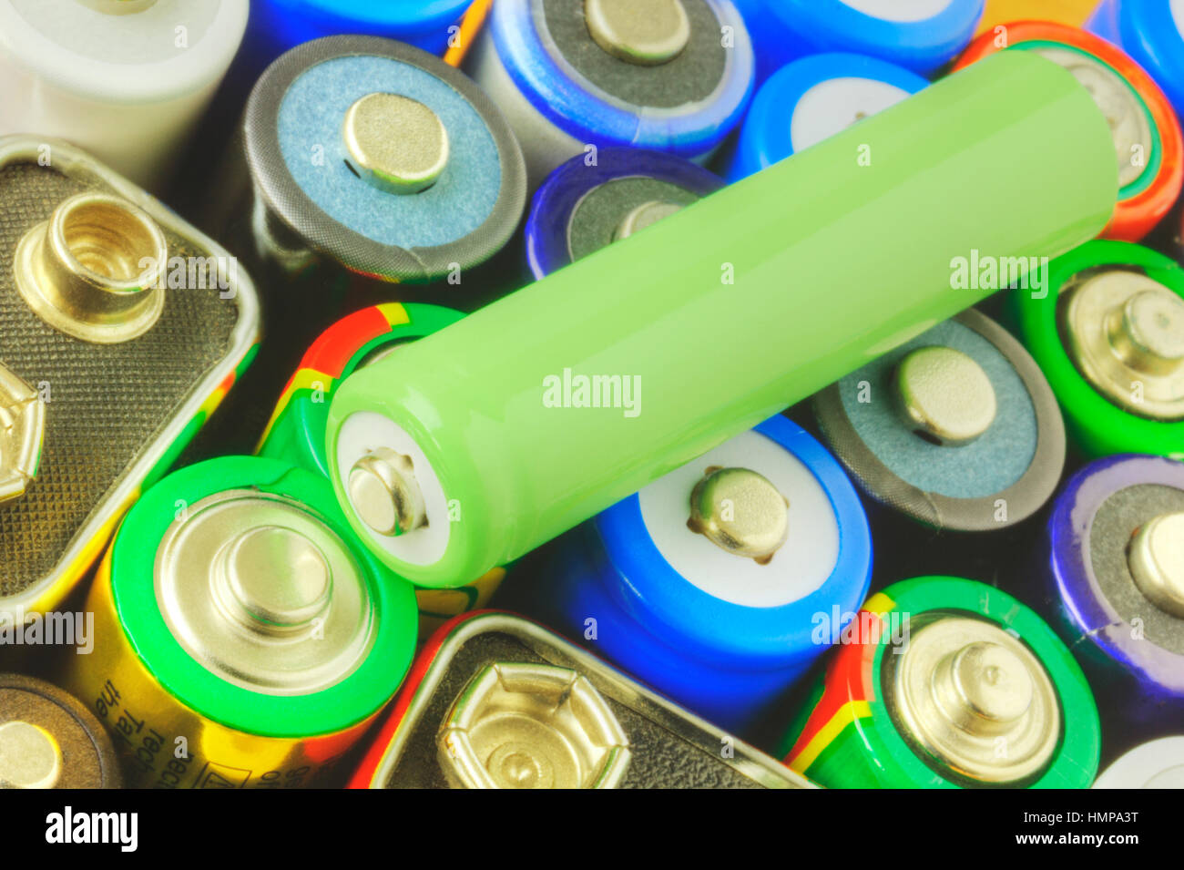 Collection of different batteries Stock Photo - Alamy