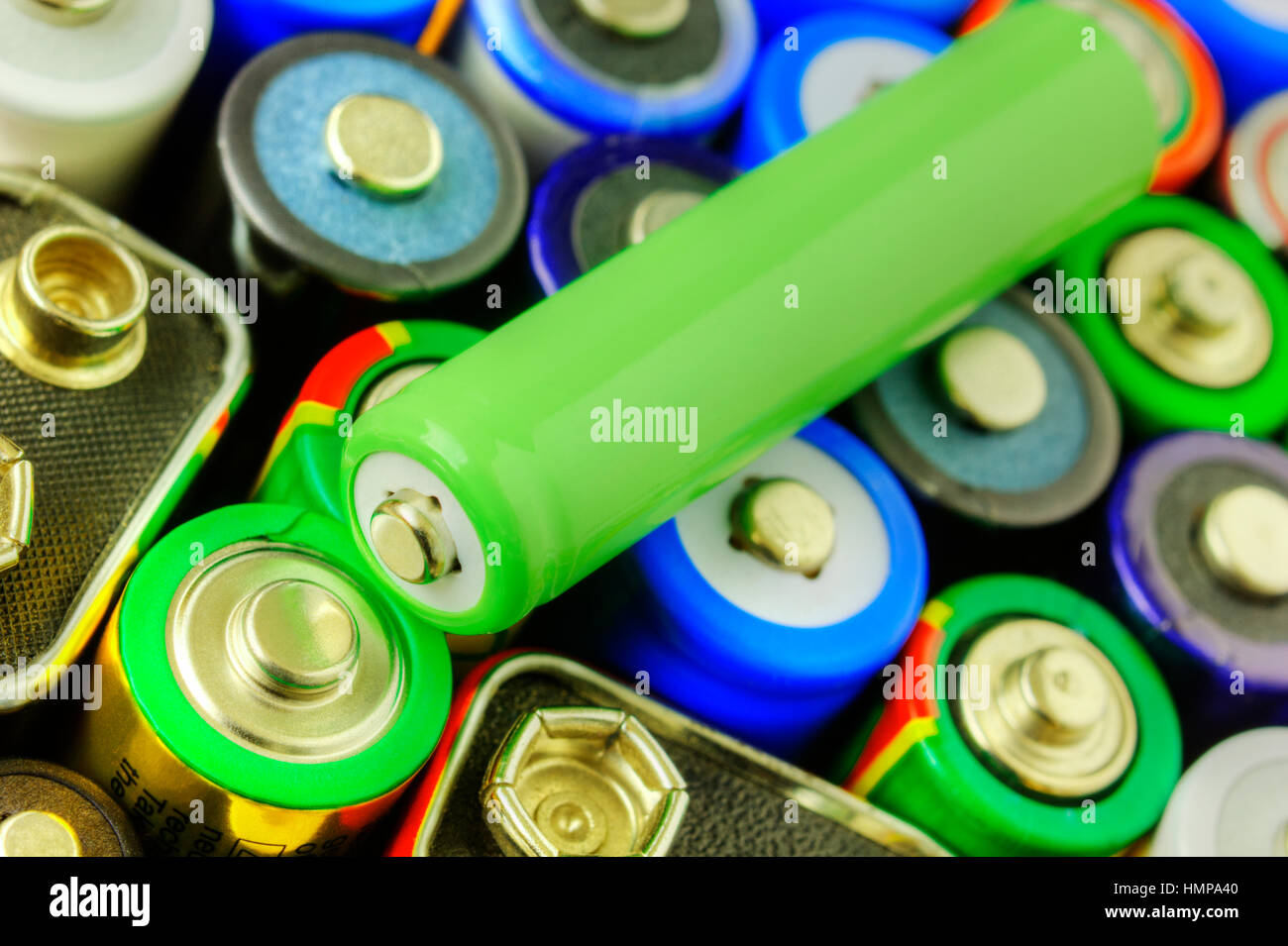 Collection of different batteries Stock Photo - Alamy