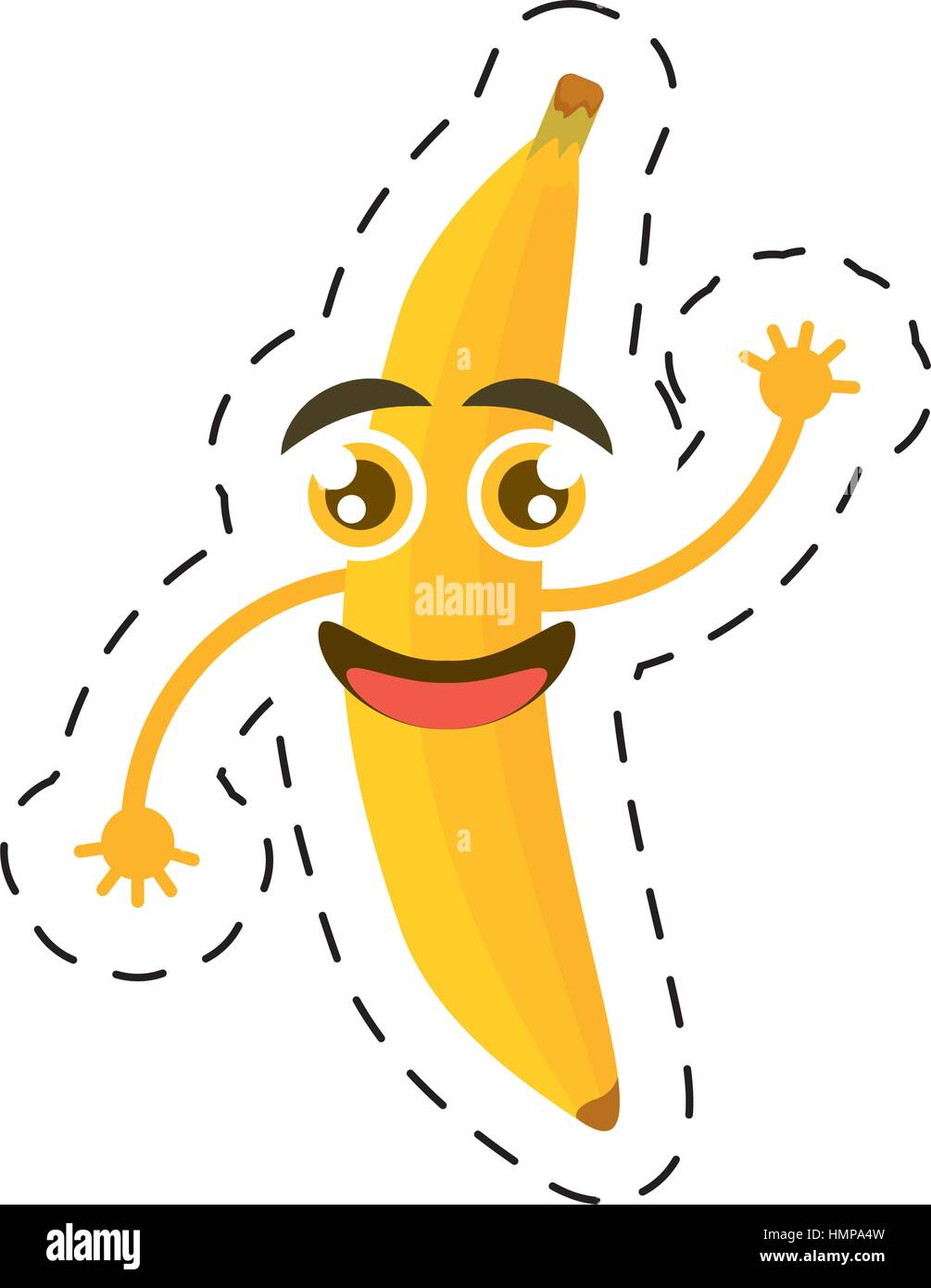 Cartoon Banana Cut Out Stock Images & Pictures - Alamy