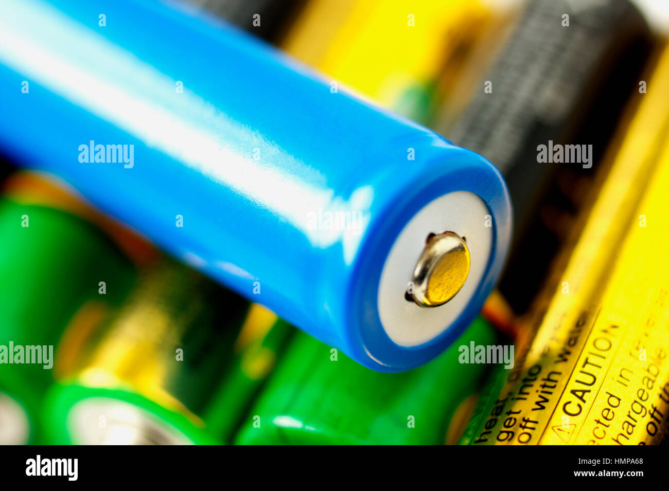 Collection of different batteries Stock Photo - Alamy