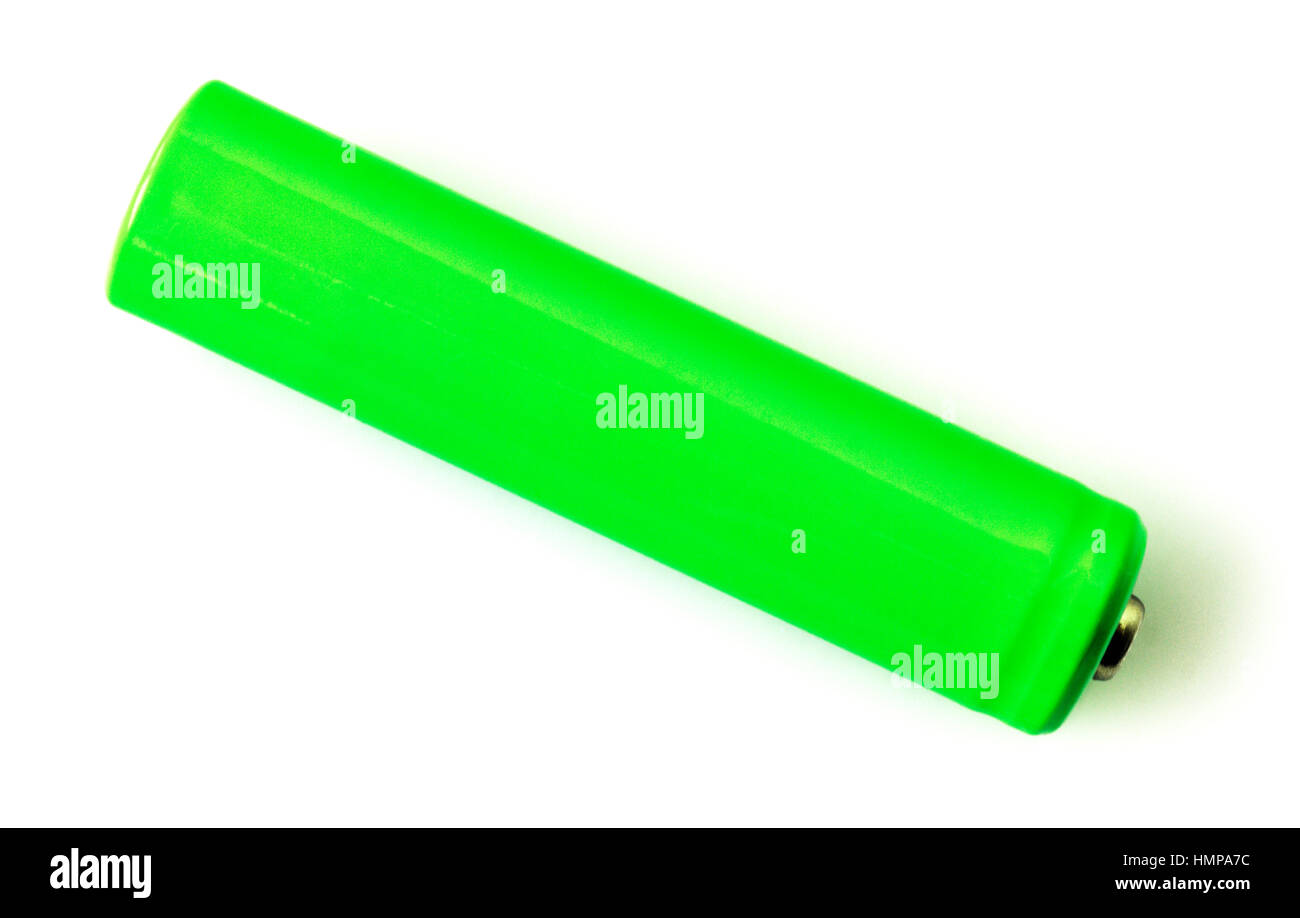 Rechargeable battery isolated on white background Stock Photo - Alamy