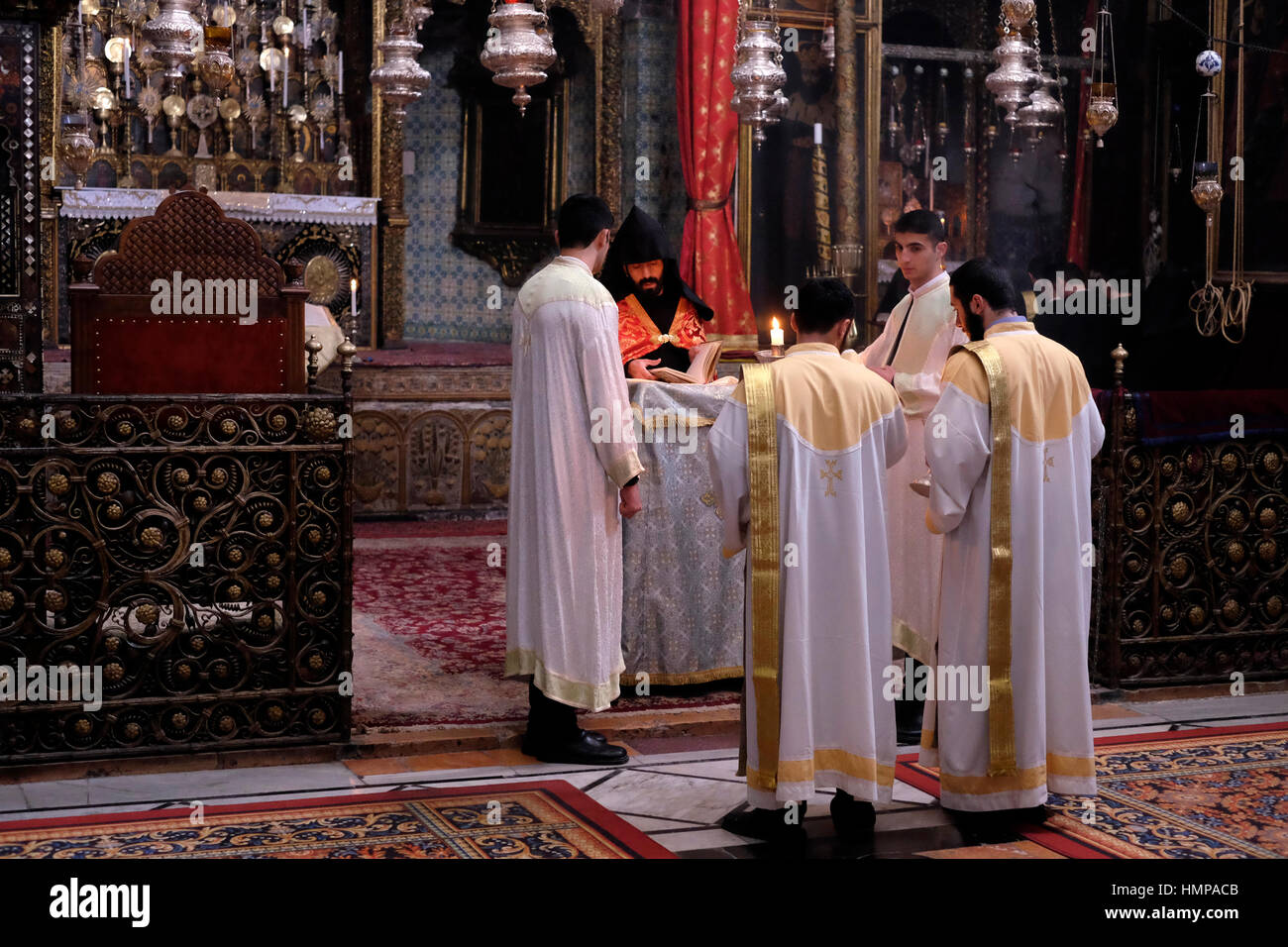 A Saturday mass at the Cathedral of Saint James a 12th-century Armenian ...