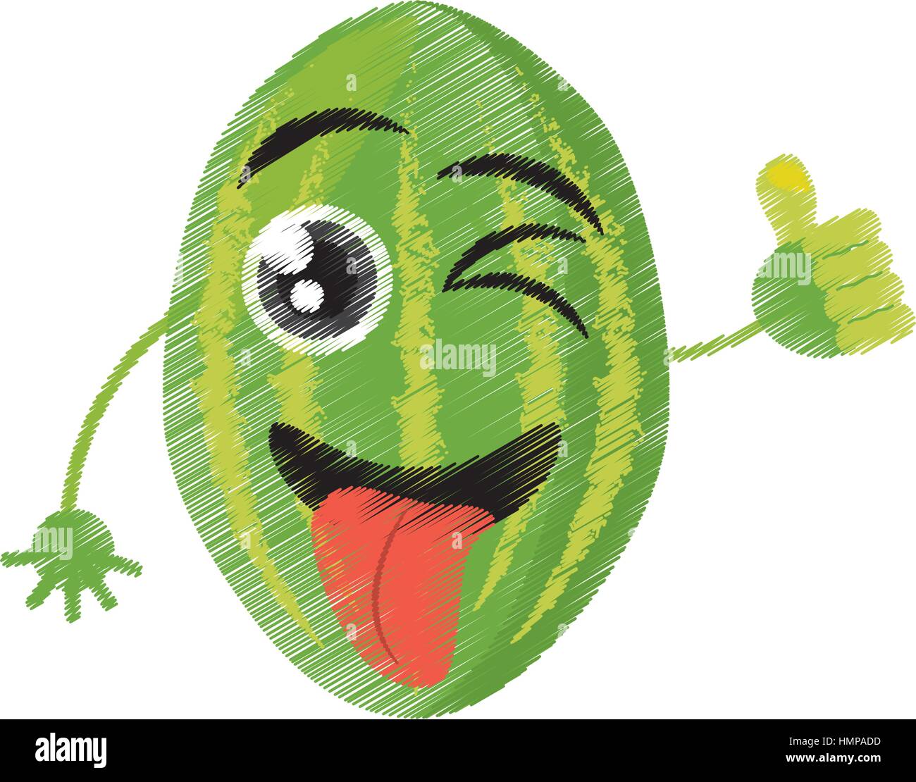 watermelon expressions silly face Stock Vector Image & Art - Alamy