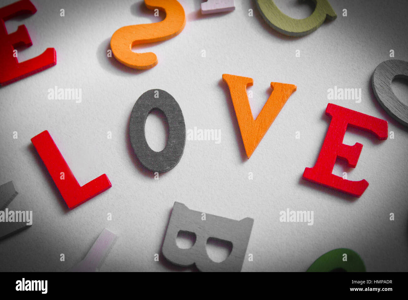 Word love made with wood letters Stock Photo - Alamy
