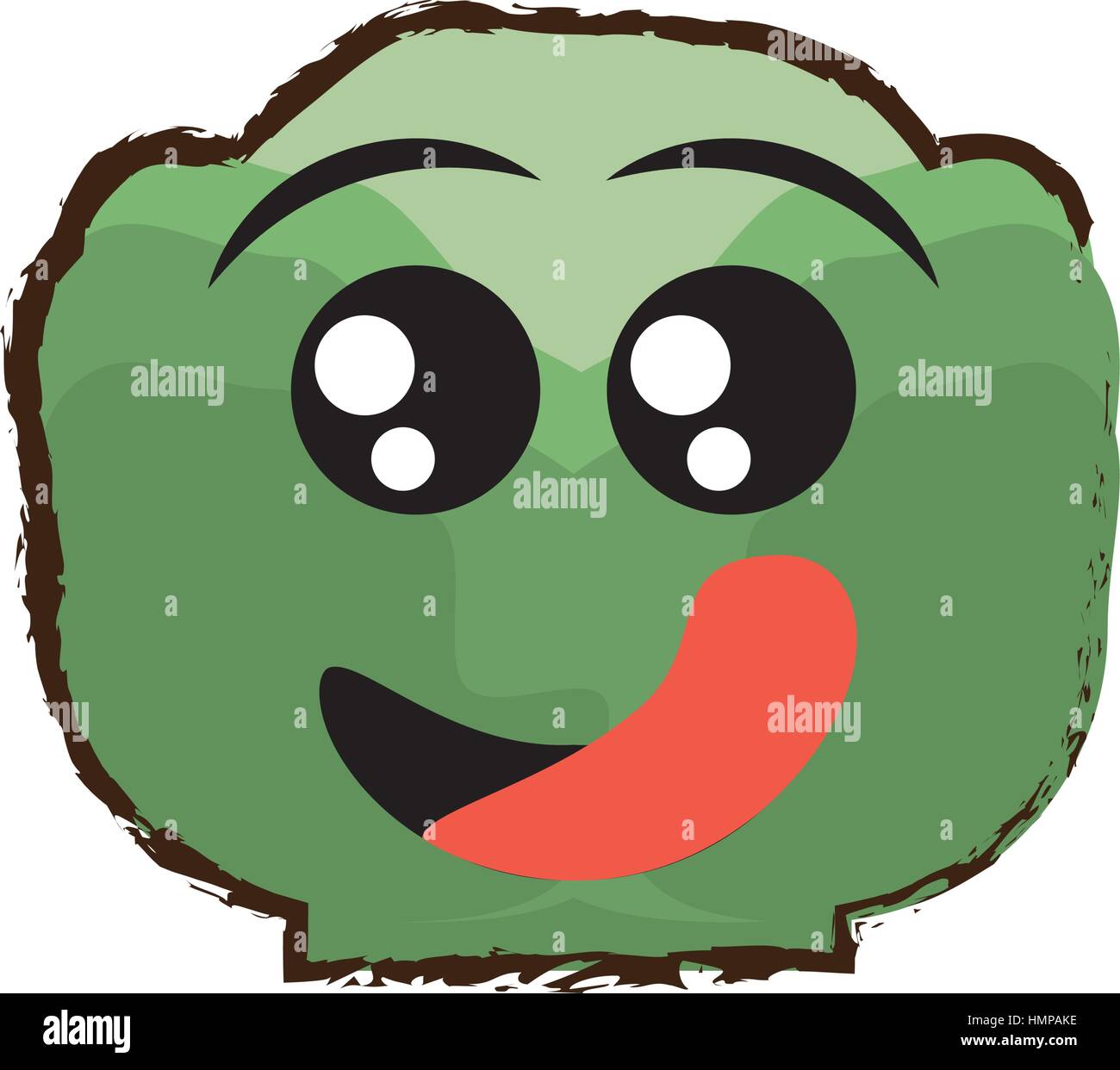 lettuce expressions hungry face Stock Vector Image & Art - Alamy