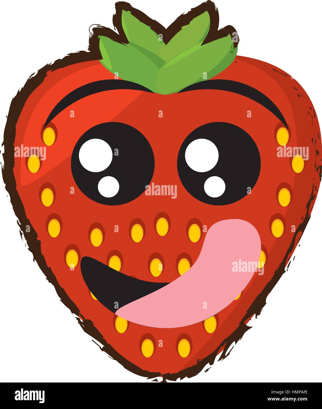 strawberry expressions hungry face Stock Vector Image & Art - Alamy
