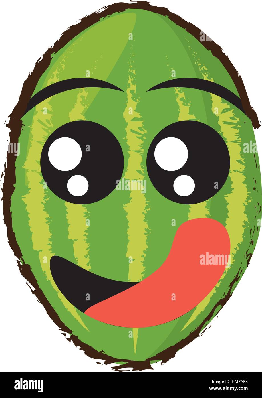 watermelon expressions hungry face Stock Vector Image & Art - Alamy