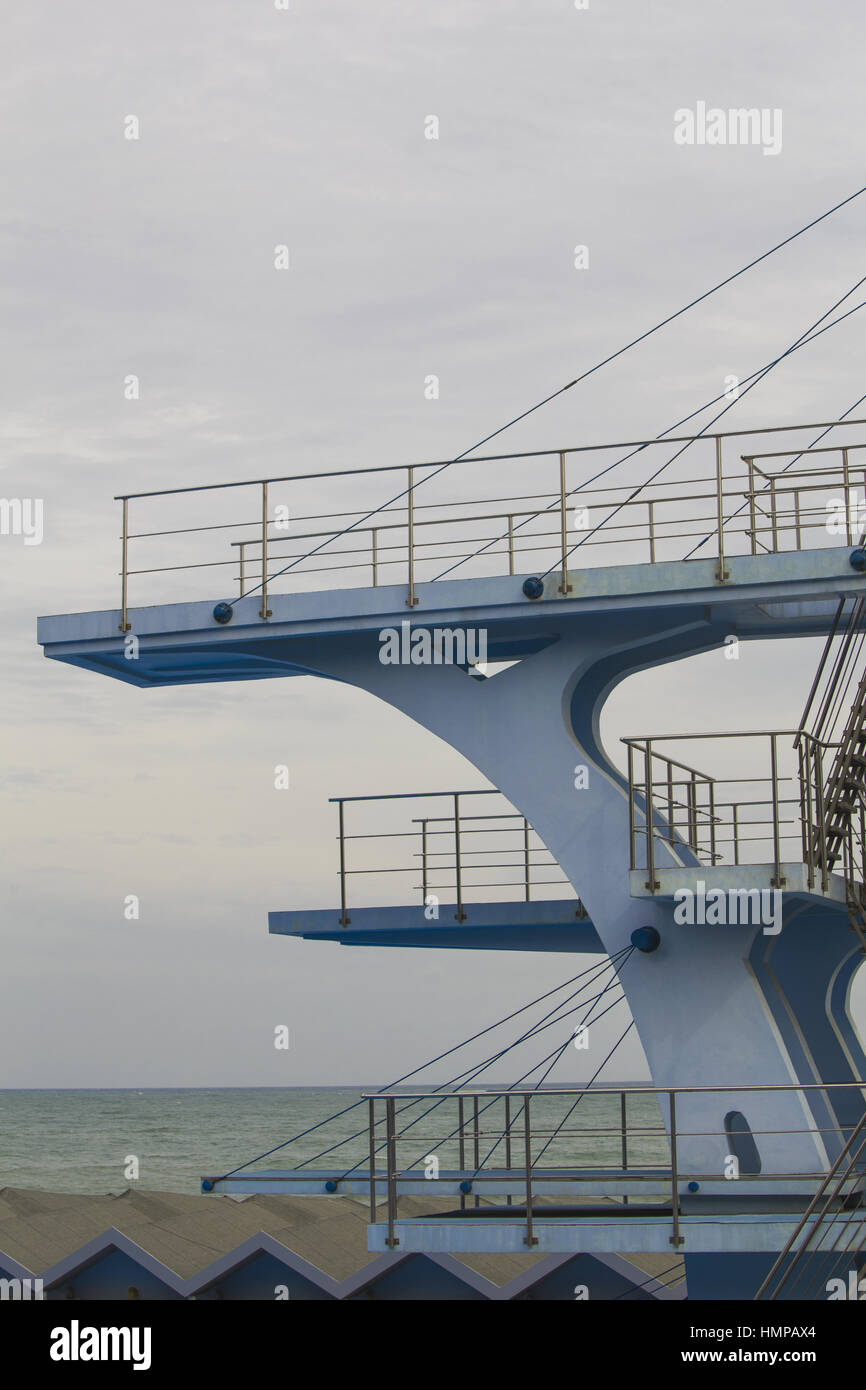 Pool diving board aerial hi-res stock photography and images - Alamy