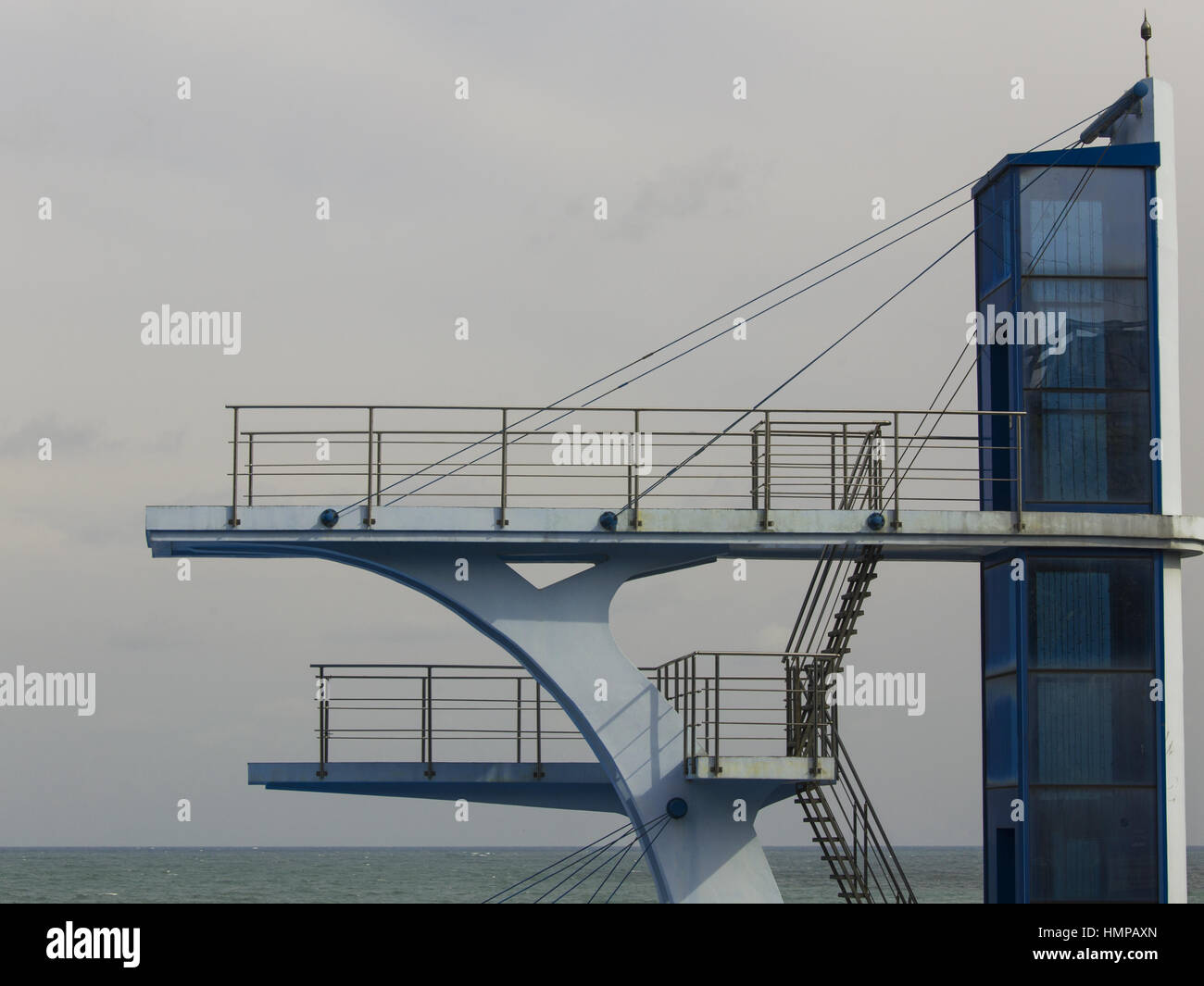 Pool diving board aerial hi-res stock photography and images - Alamy