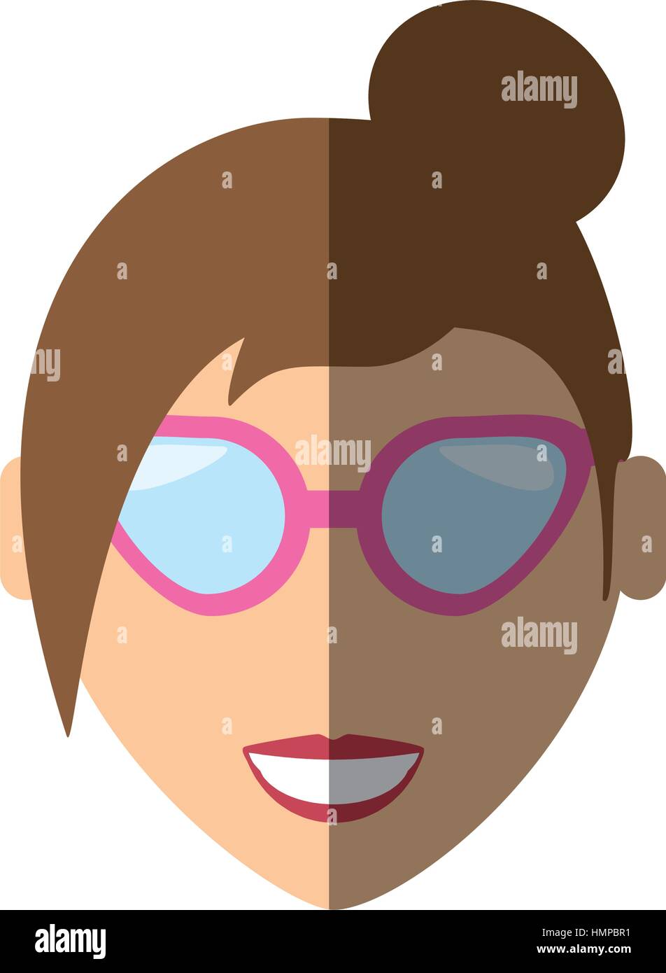 people face woman nerd icon image Stock Vector Image & Art - Alamy