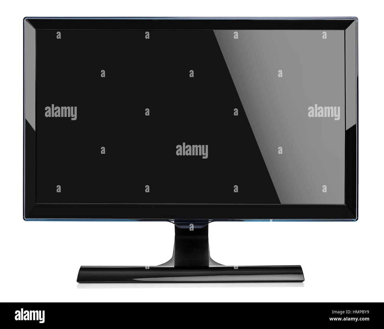 Computer monitor isolated on white background Stock Photo - Alamy