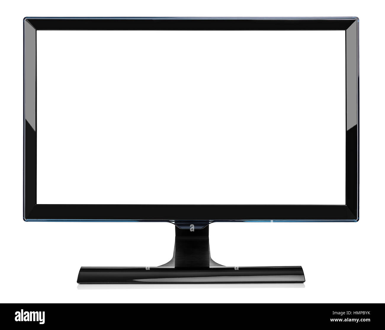 Computer monitor isolated on white background Stock Photo - Alamy