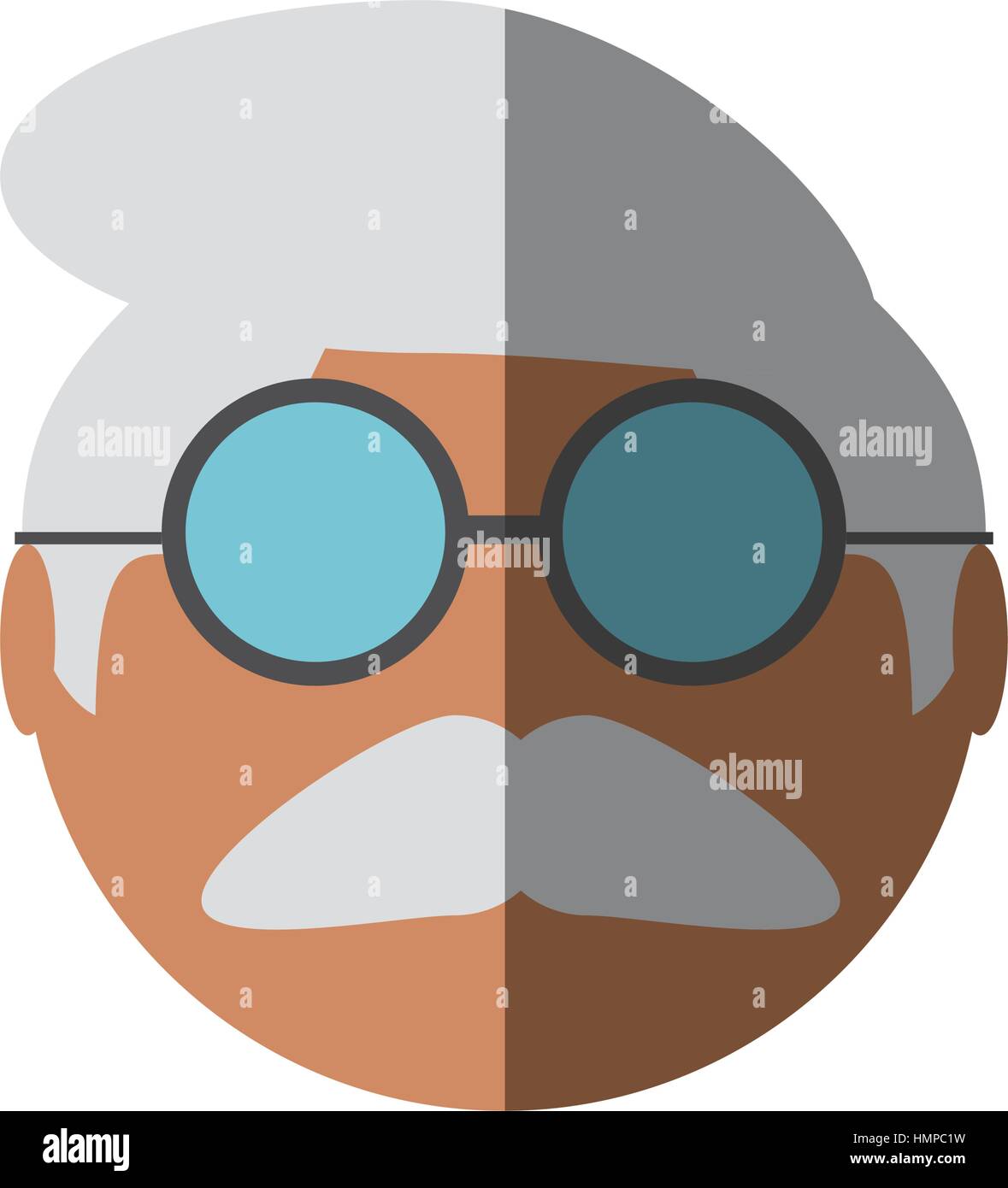 Handsome old man studio Stock Vector Images - Alamy