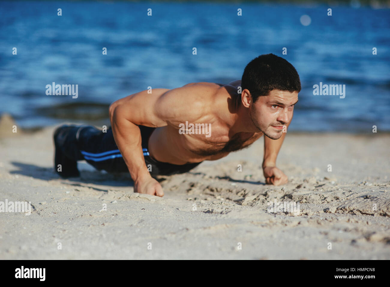 Strong attractive runner Stock Photo - Alamy