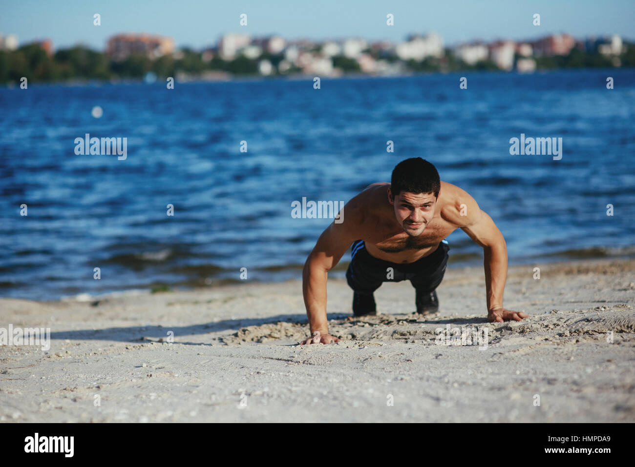 Strong attractive runner Stock Photo - Alamy