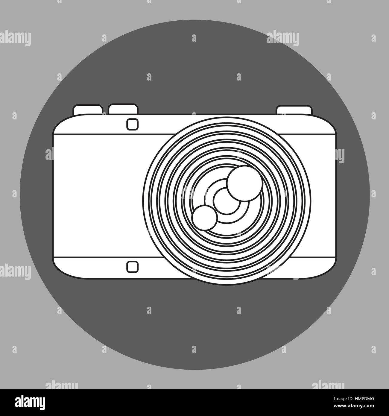 Vector black and white photo camera Stock Vector Image & Art - Alamy