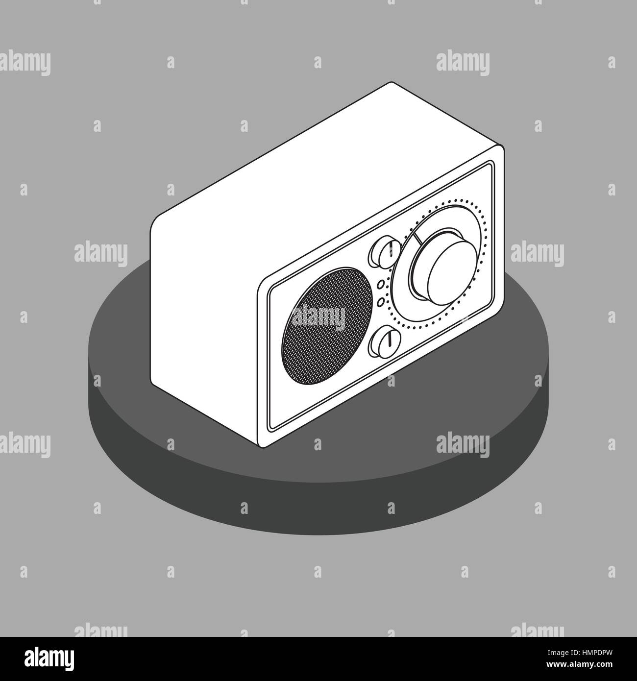 Old radio black white hi-res stock photography and images - Alamy